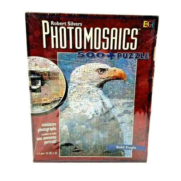 Toys | Photomosaics Bald Eagle Puzzle 50 Pieces Robert Silvers Buffalo Games New | Poshmark